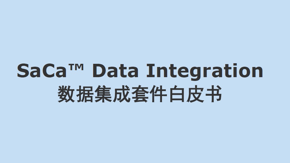 SaCa™ Data Integration 数据集成套件白皮书_东软华北-商业新知